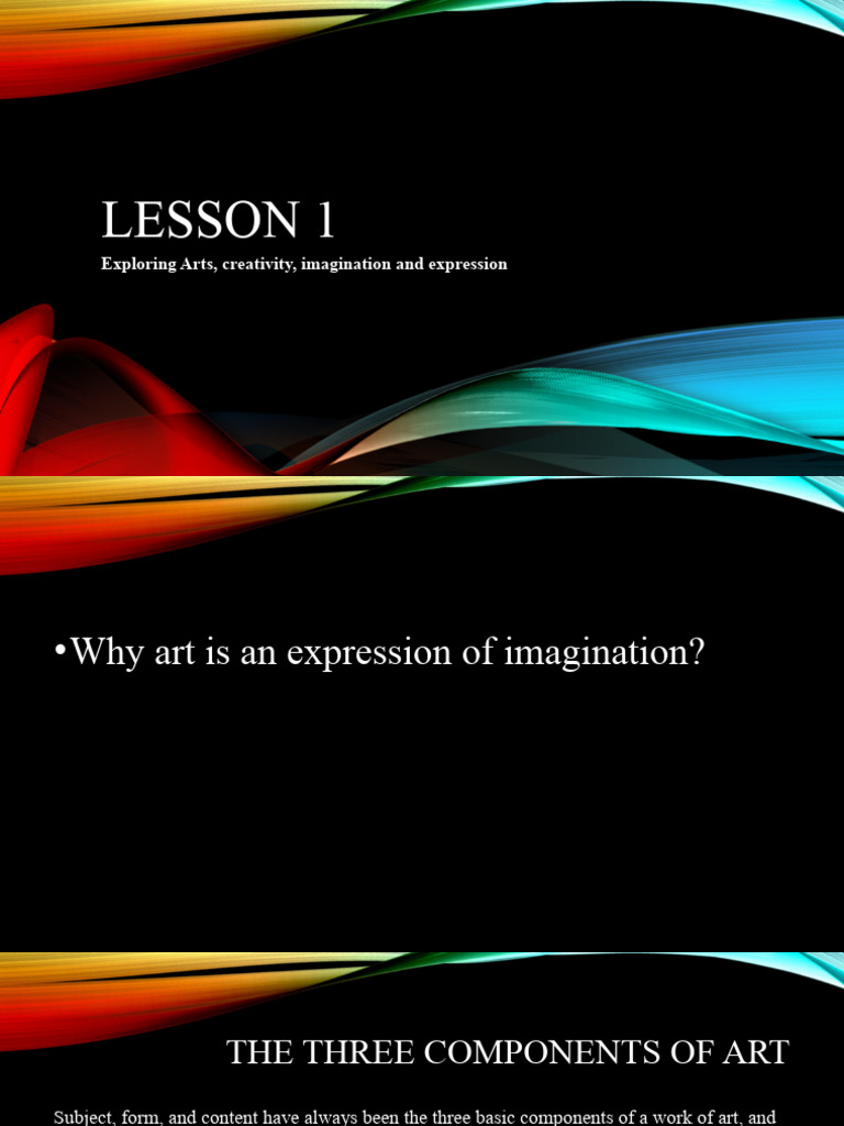 Lesson 1 Exploring Art | PDF | Idea | Image