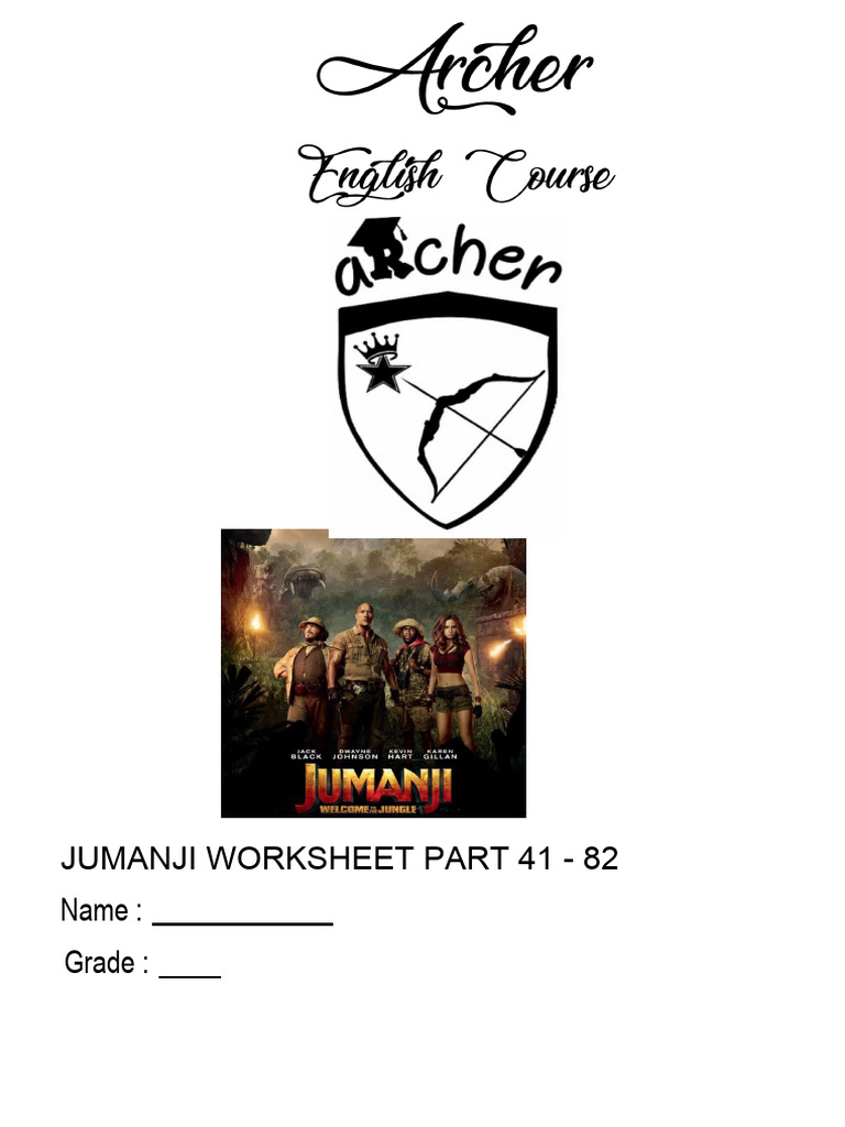 Jumanji Worksheet Part 41 - 82 Terbaru Intan OK | PDF | Seni & Disiplin ...