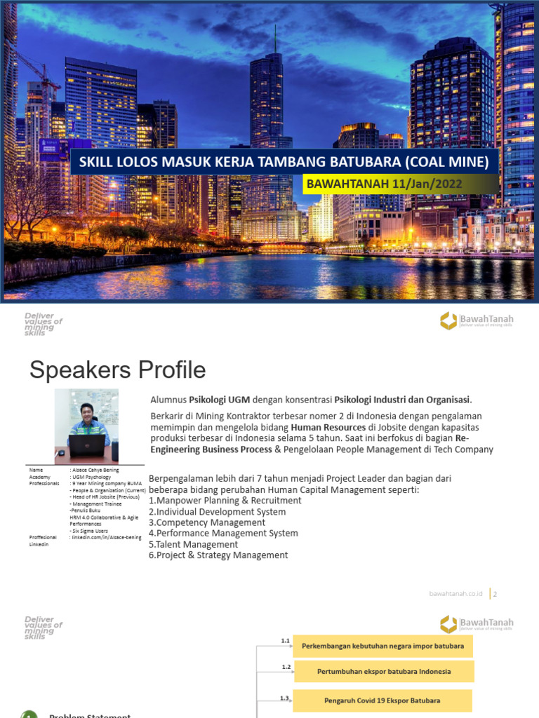 Skill Lolos Masuk Tambang | PDF