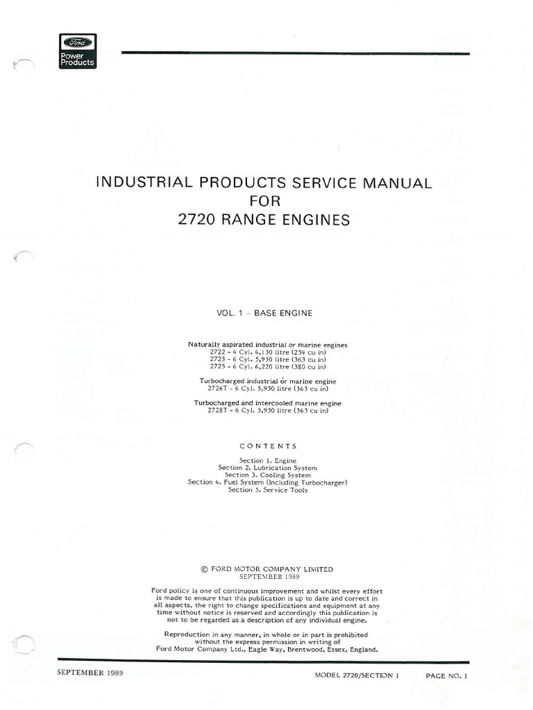 Ford 2720 Service Manual | PDF