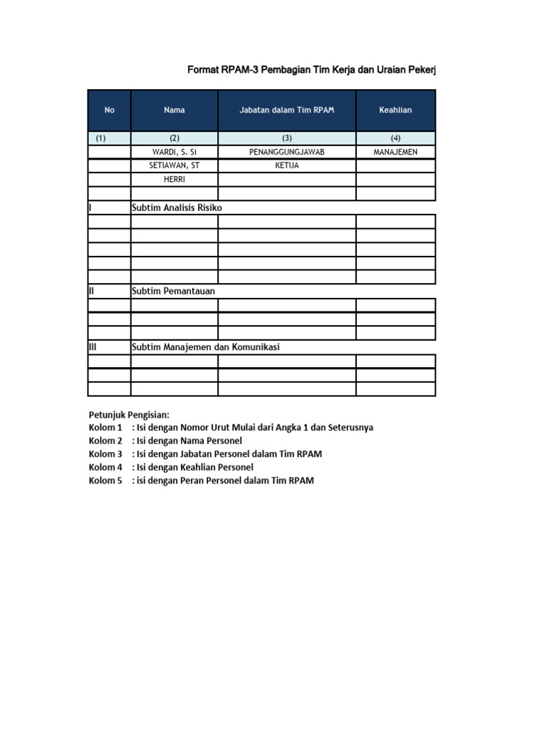 Format Modul RPAM AMTB | PDF