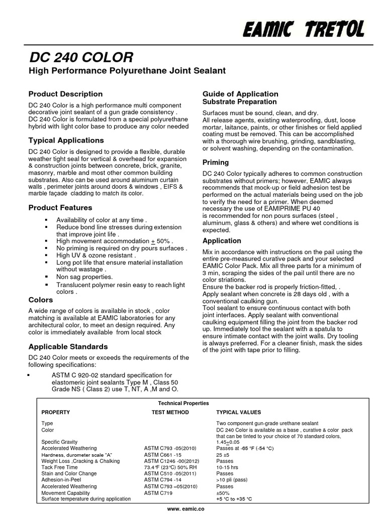 DC 240 Color | PDF | Materials | Building Engineering