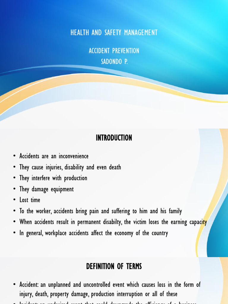 Accident Prevention in Workplace Safety | PDF | Occupational Safety And ...