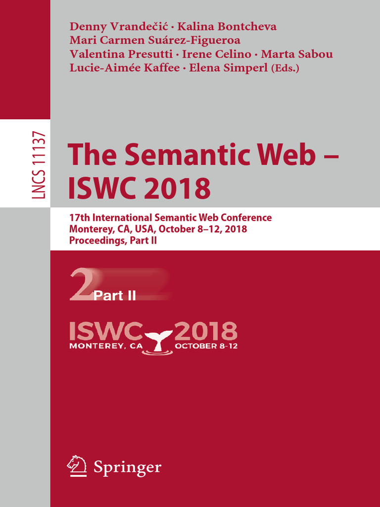 The Semantic Web - ISWC 2018 | PDF | Ontology (Information Science) | Resource Description Framework