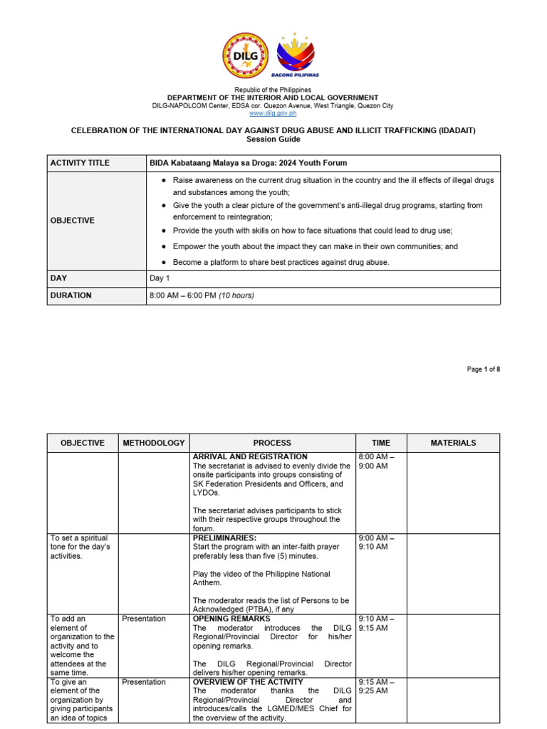 Session Guide - 2024 IDADAIT | PDF