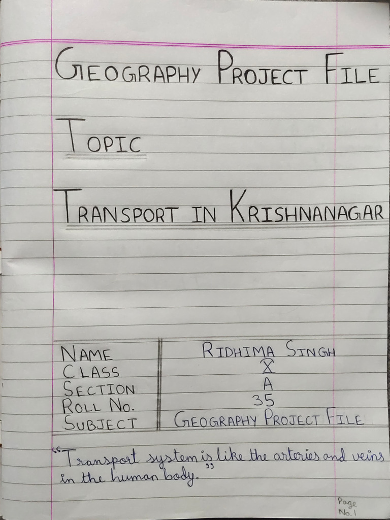 Class X Geography Project 2023-24 Ridhima Singh | PDF | Science ...