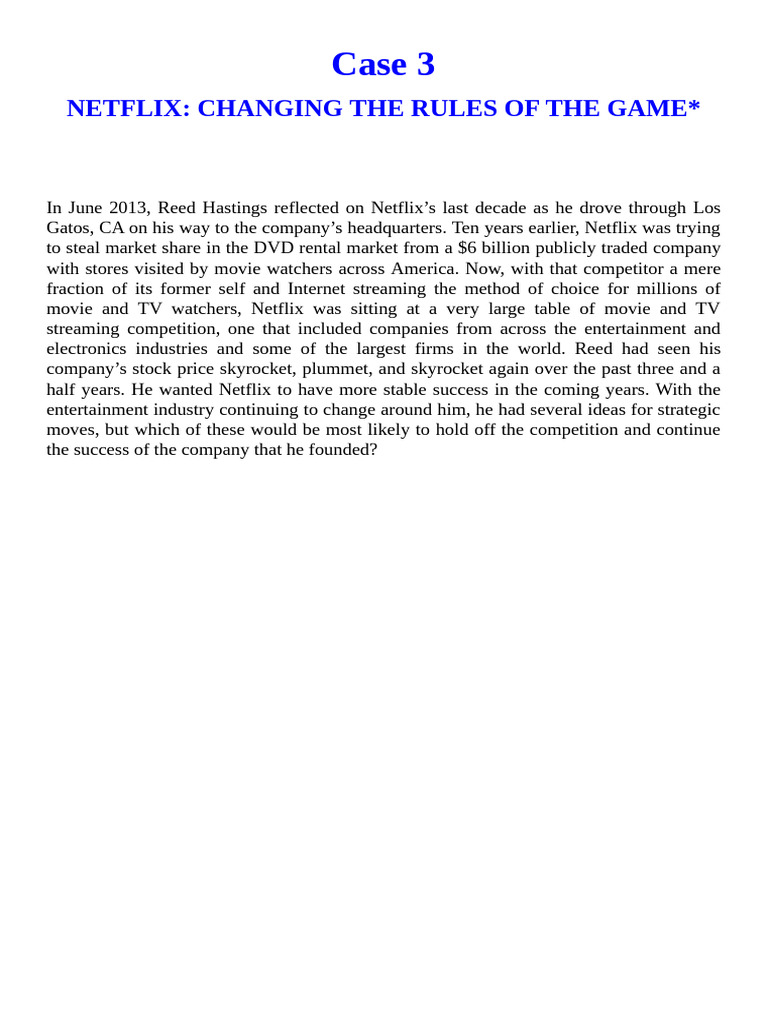 NETFLIX - Business Model Innovation - Concepts, Analysis, and Cases ...