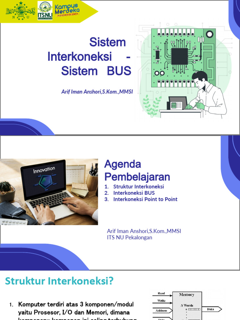 Struktur dan Fungsi Sistem Interkoneksi BUS | PDF | Komputer | Teknologi & Rekayasa