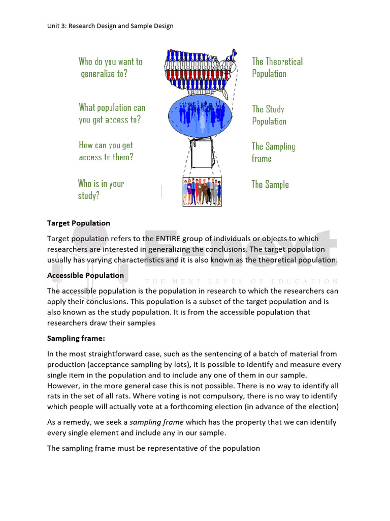 Unit-3 Research Design and Sample Design (E-next.in) | Download Free ...