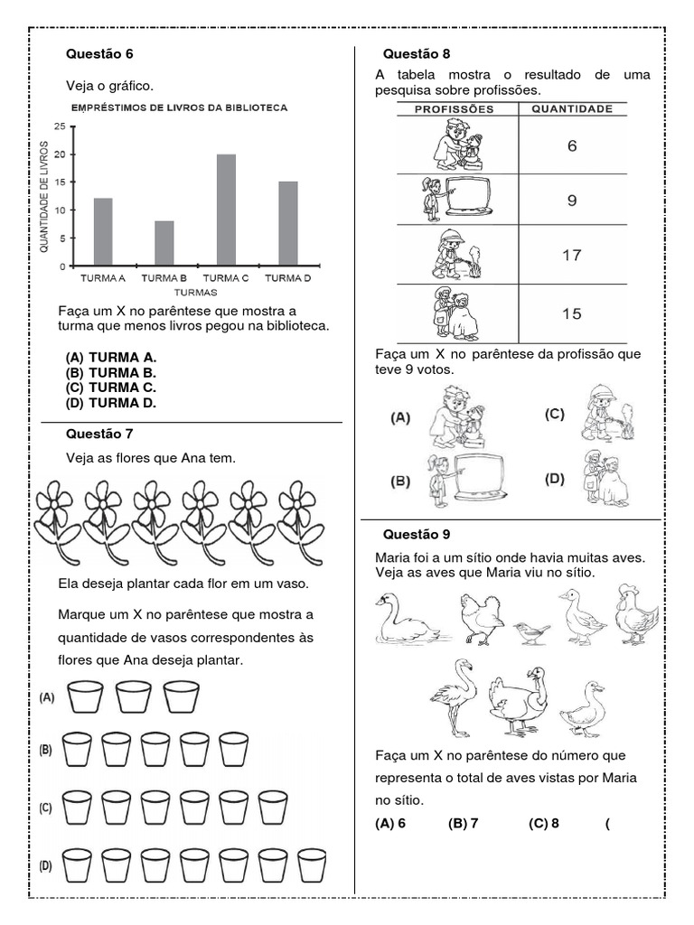 ATIVIDADE DE MATEMÁTICA - 2º ANO | PDF