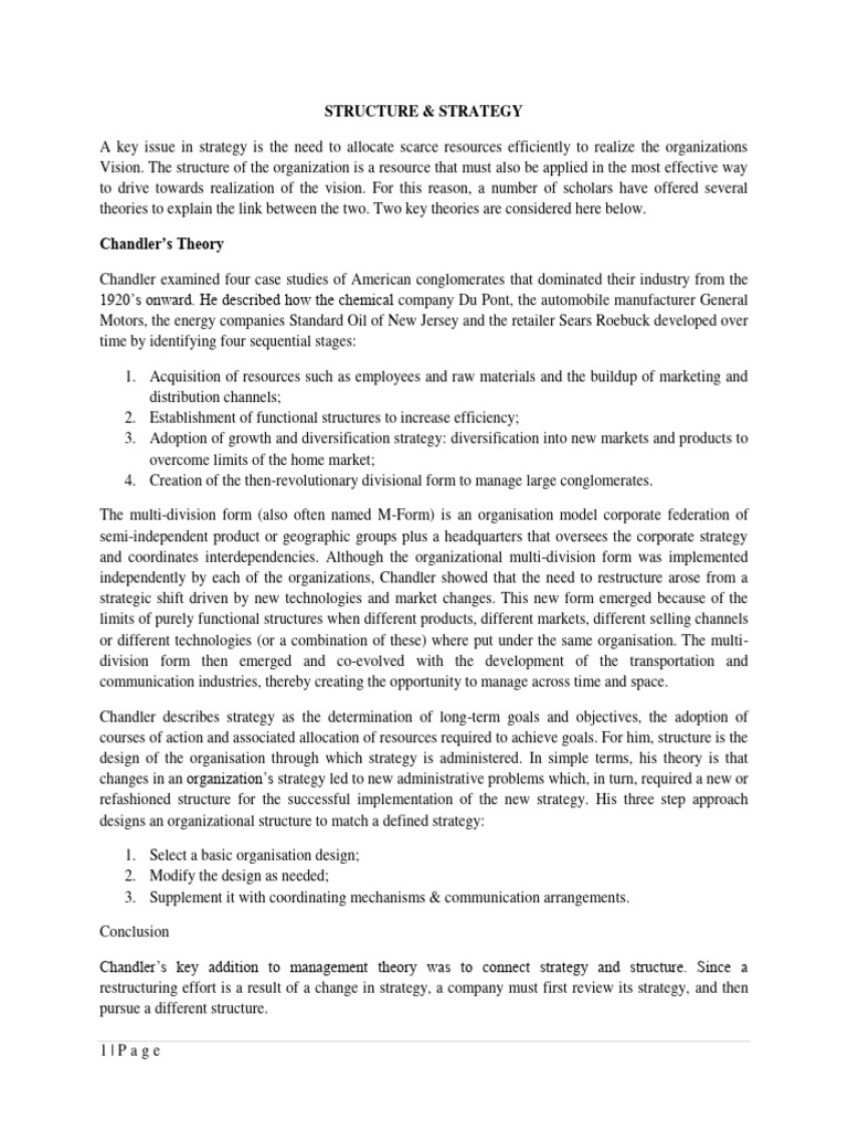 Structure & Strategy | PDF | Strategic Management | Market (Economics)