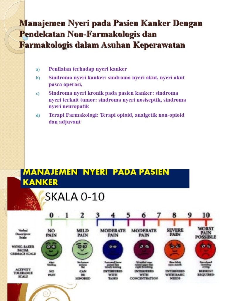 Manajemen Nyeri Pertemuan Ke-12 Manajemen Terapi Nyeri Pada Pasien ...