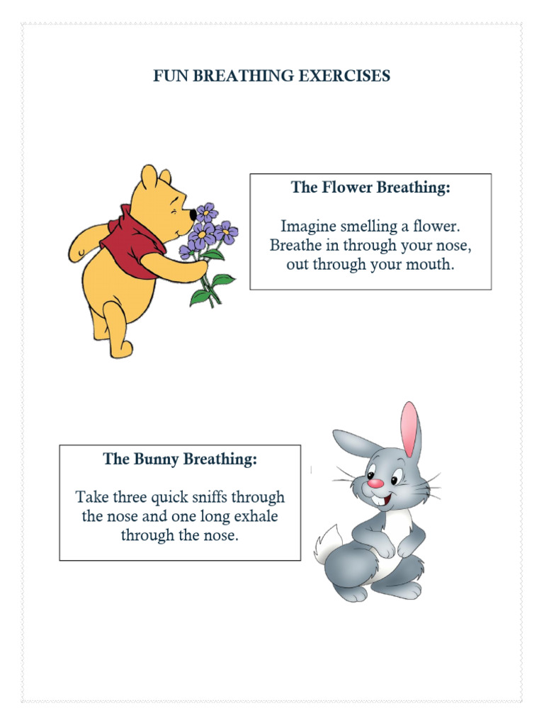 Fun Breathing Exercises | PDF | Language Arts & Discipline