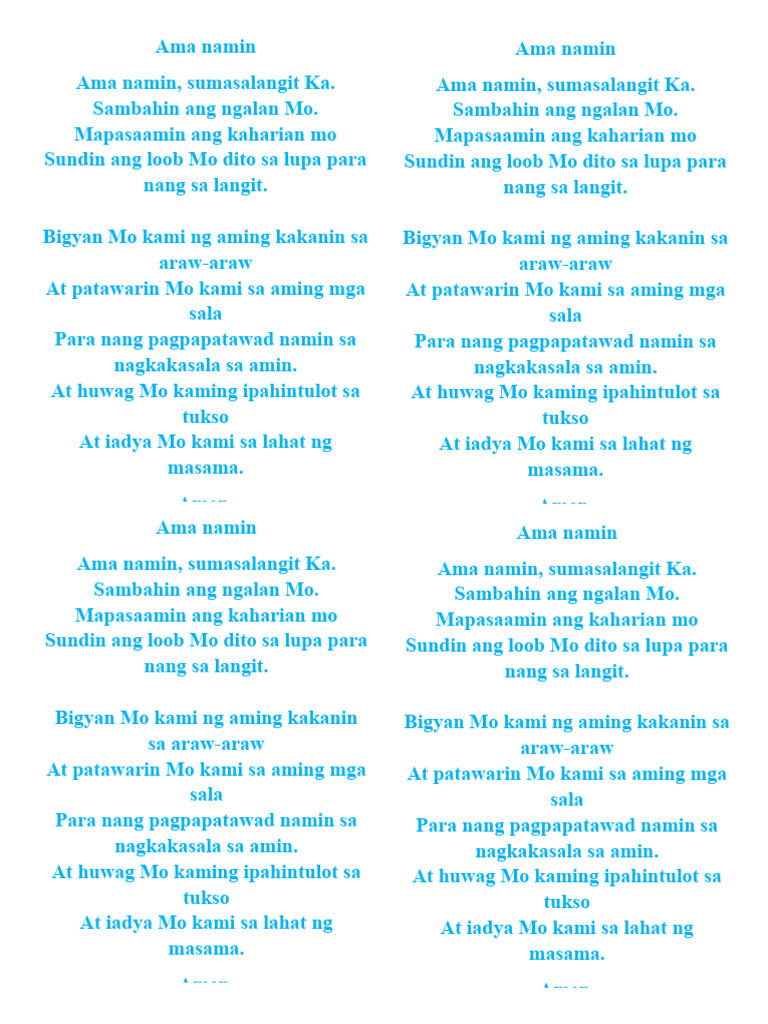 Ama Namin | PDF