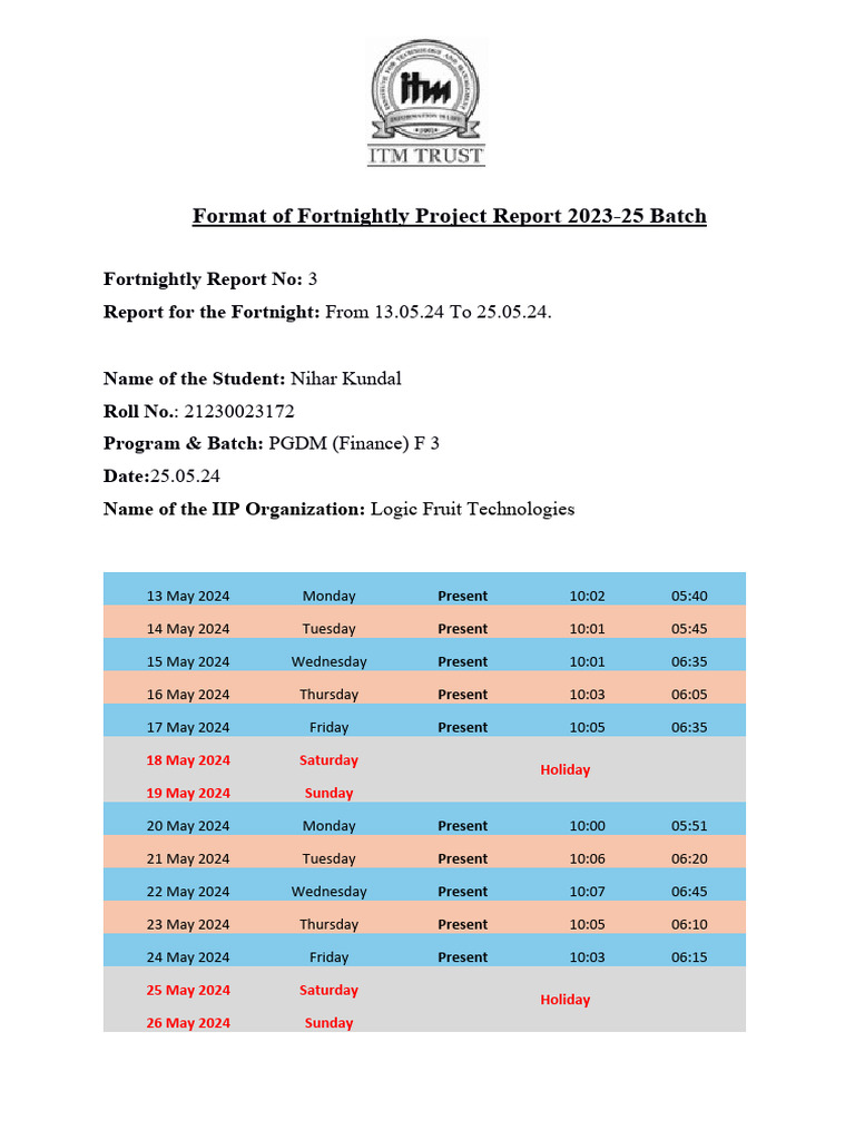 3nd Fortnightly Report | PDF | Voucher | Payments