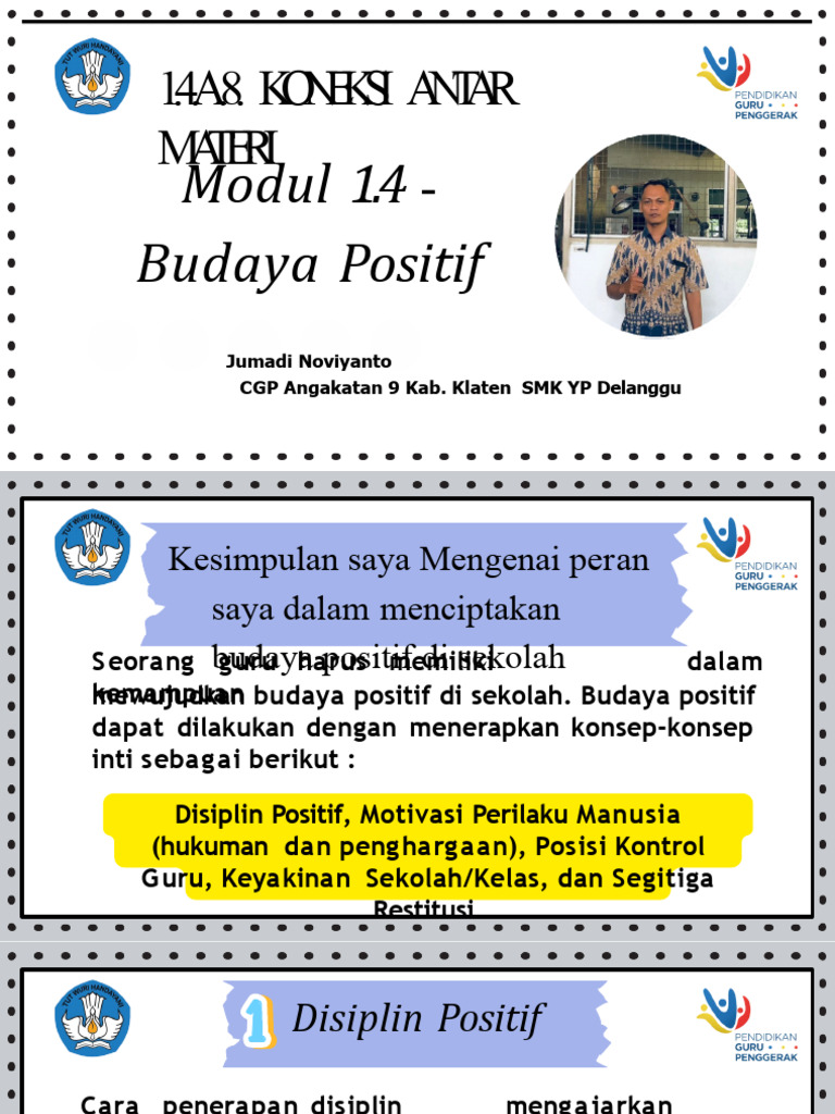 1.4.a.8. Koneksi Antar Materi-Modul 1.4 Budaya Positif - Jumadi ...