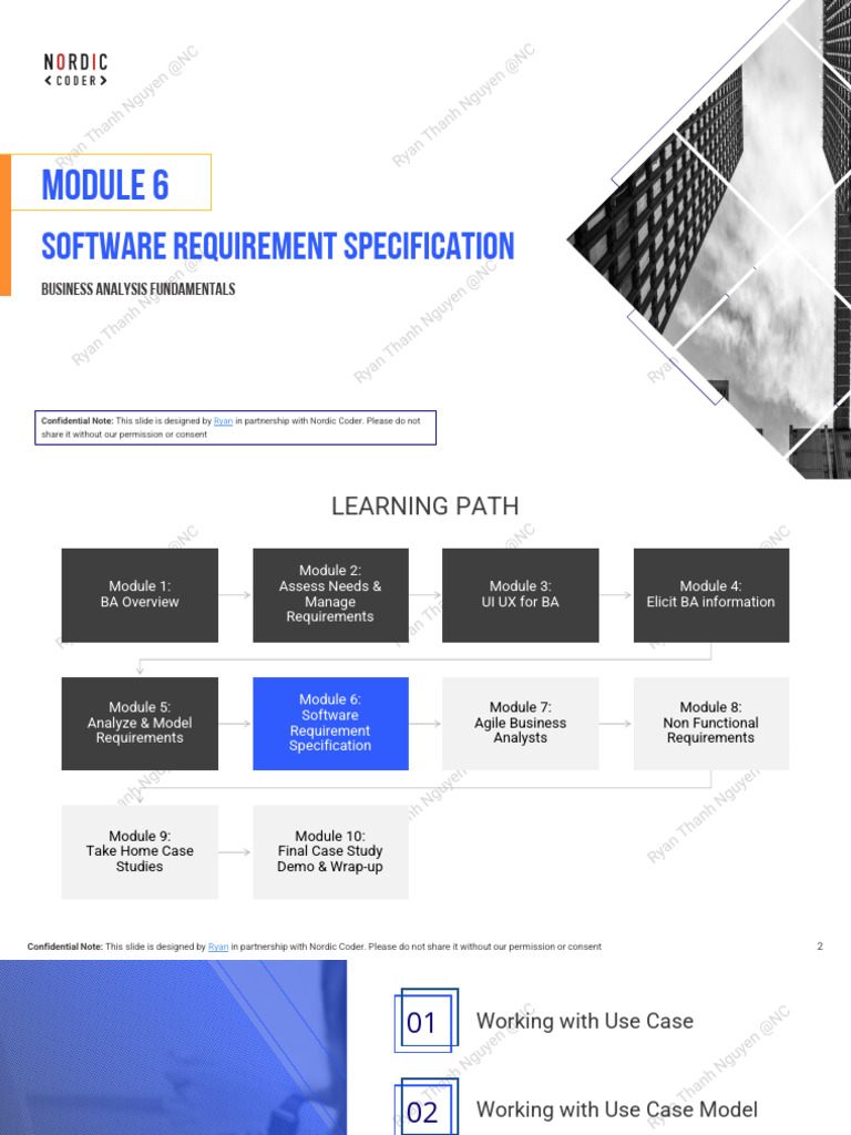 NC - Module 6 - SRS Documentation - v1.3 | PDF | Use Case | Computing