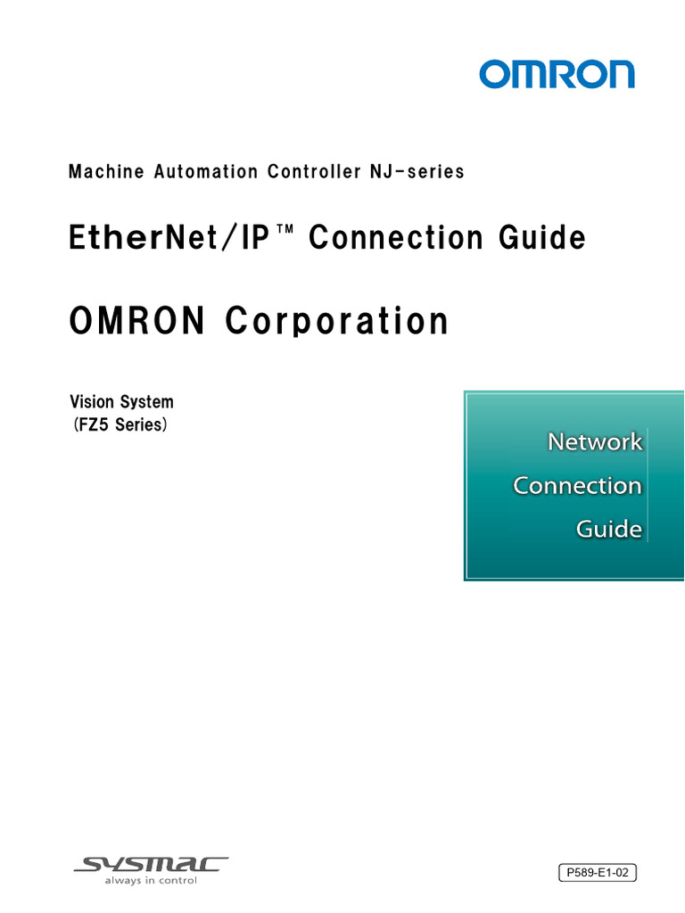 NJ-Series EtherNet/IP Connection Guide | PDF | Computer Network | Usb