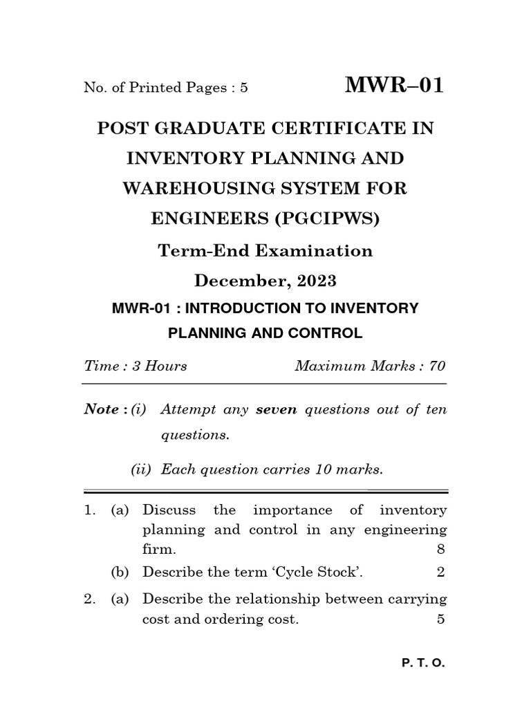 MWR 01 | PDF | Forecasting | Financial Economics