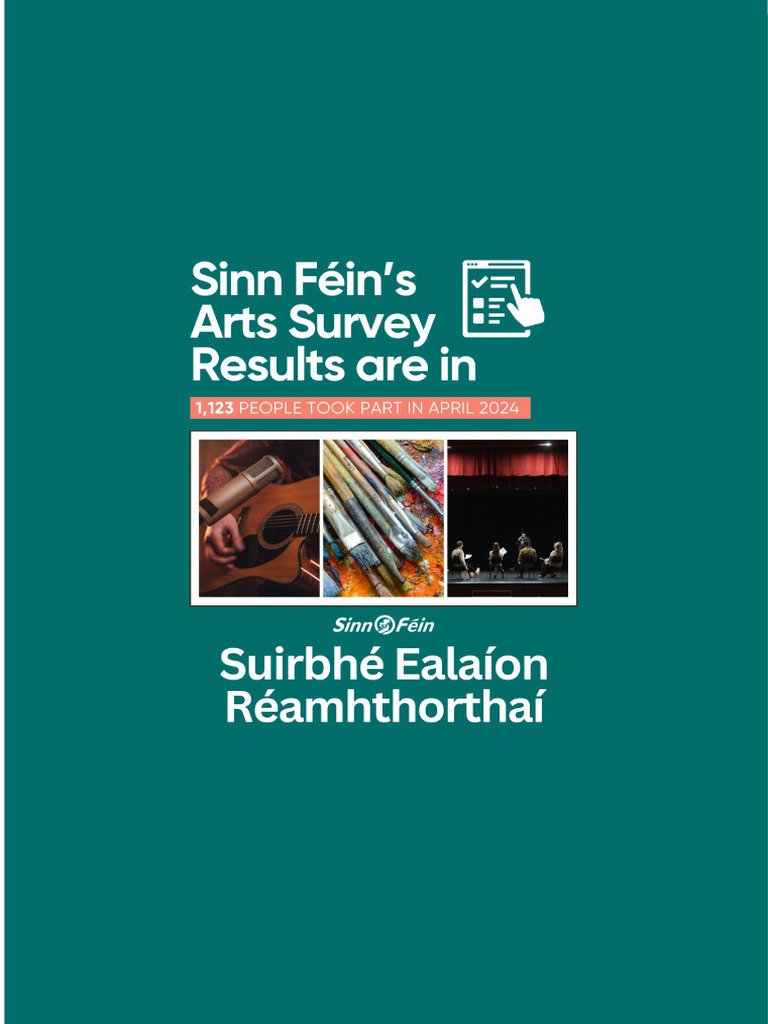 Sinn Féin Arts Survey Results 2024 | PDF | Cost Of Living | Gaelic Games