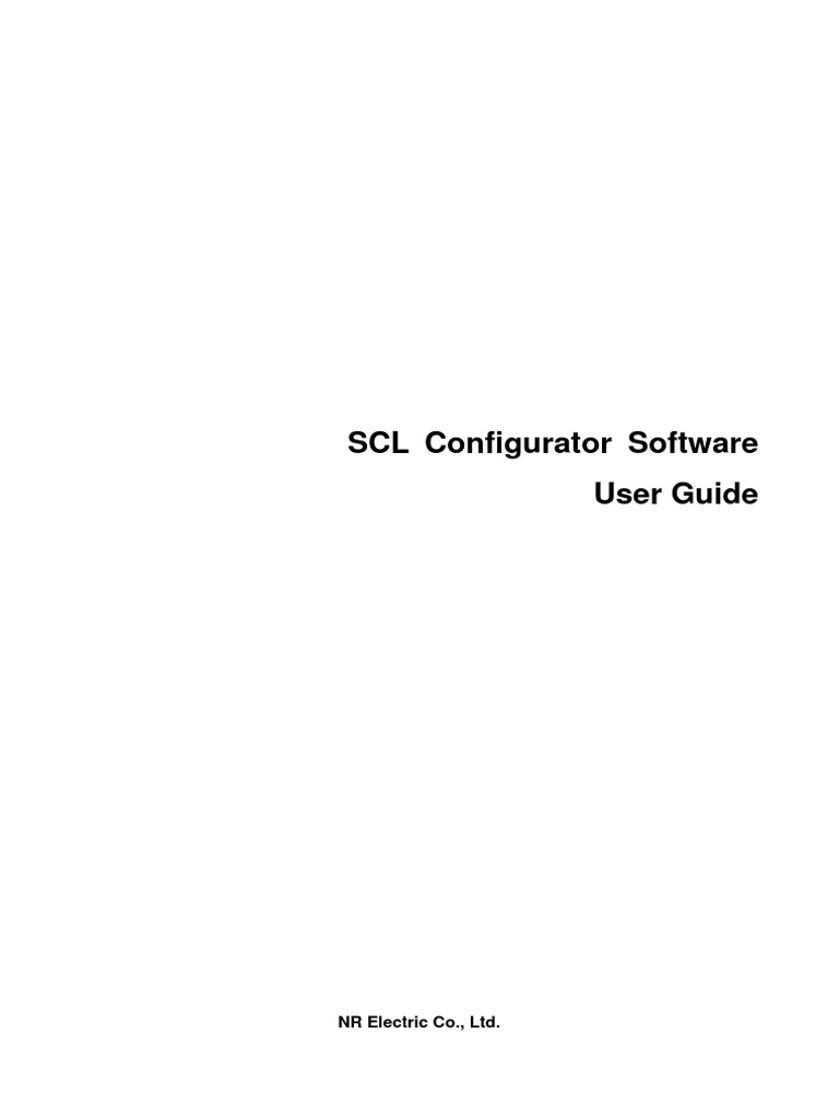 SCL Configurator User Guide - V1.00 | PDF | Computer File | Application Software
