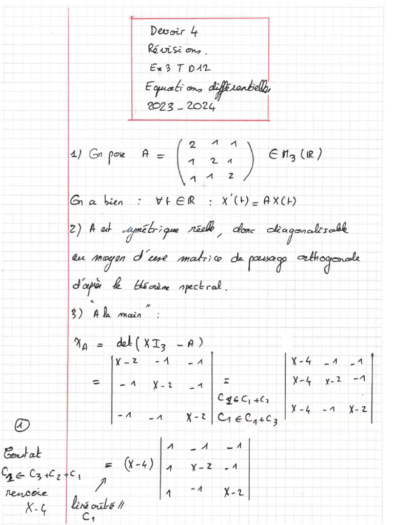 Correction Exercice 3. TD | PDF