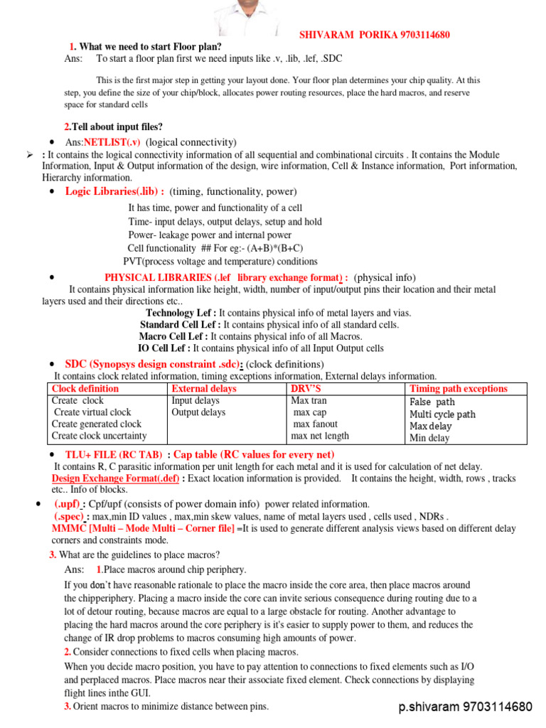 PD Interview Questions - 1 | PDF | Logic Gate | Electronic Circuits