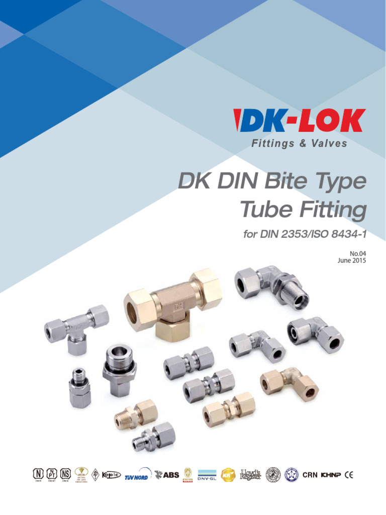 Bite Type Tube Fittings 2015 | PDF | Pipe (Fluid Conveyance) | Nut (Hardware)