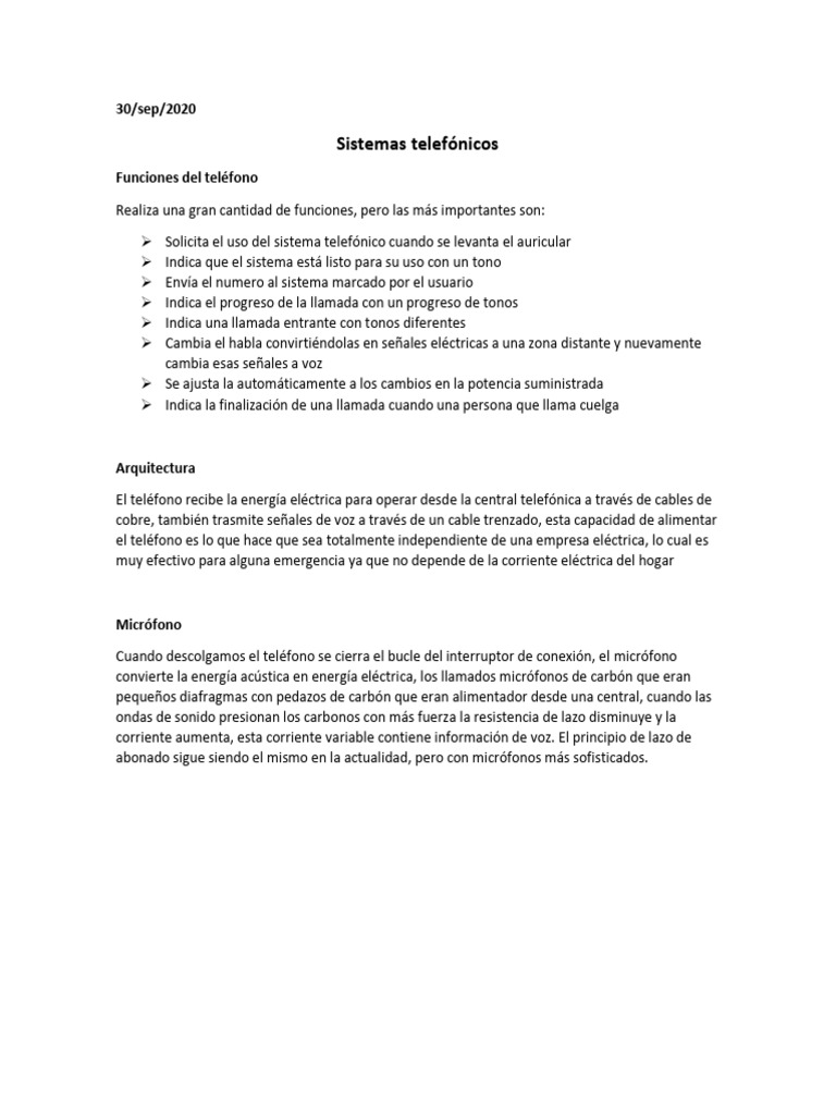 Sistemas Telefónicos | PDF | Conversor analógico a digital | Central telefónica