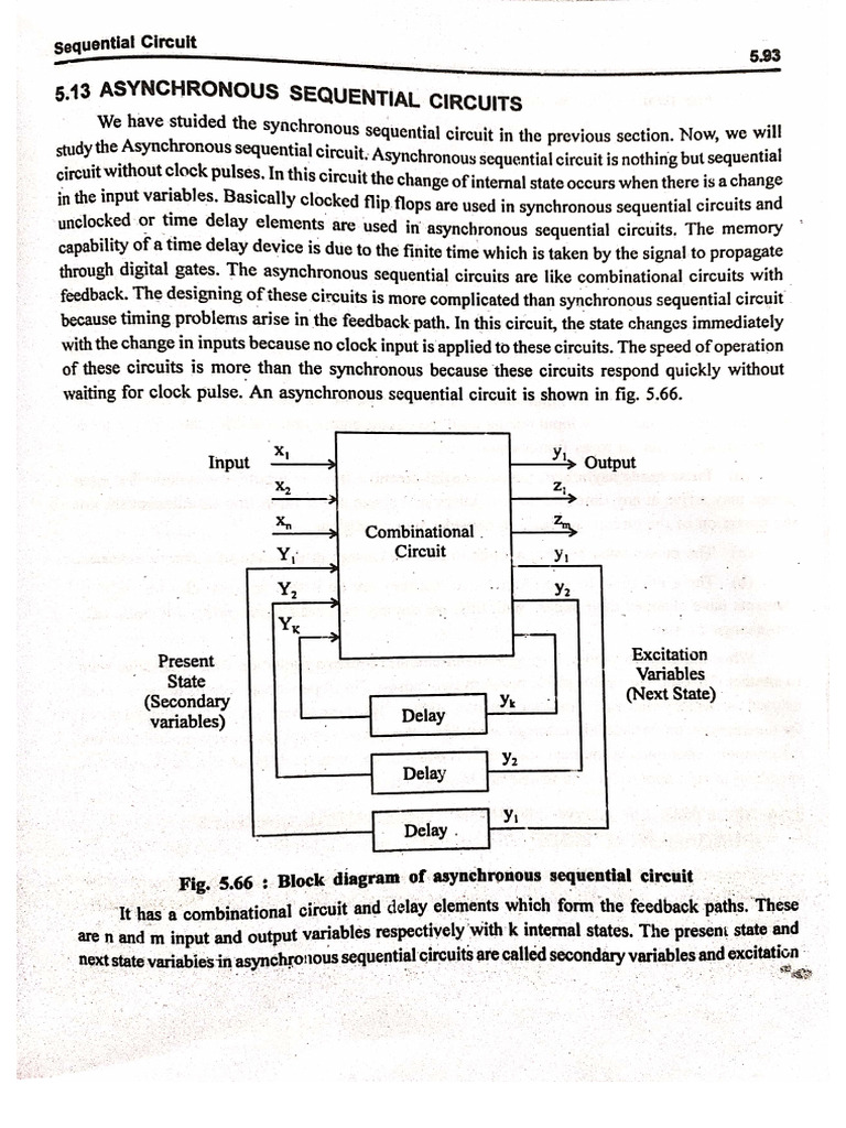 Analysis of Asynchronous Sequential Circuit | PDF