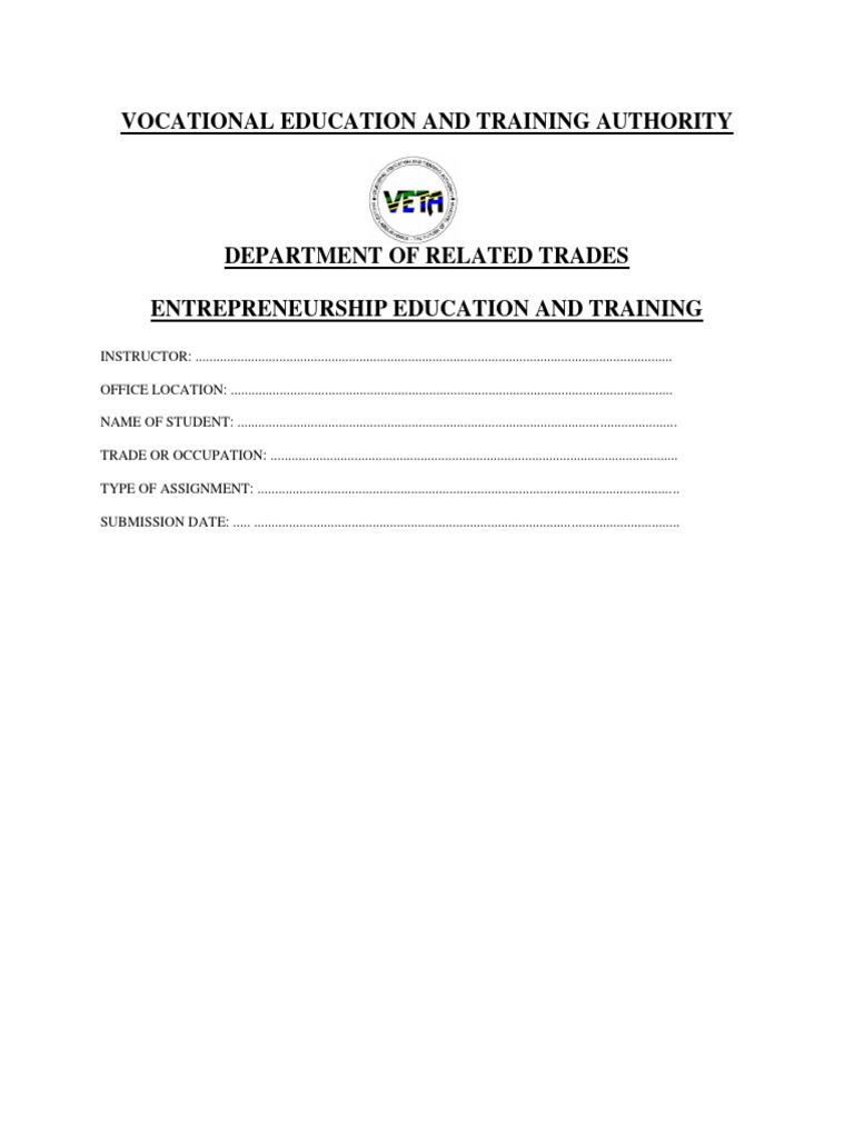 Cover Page Eet | PDF