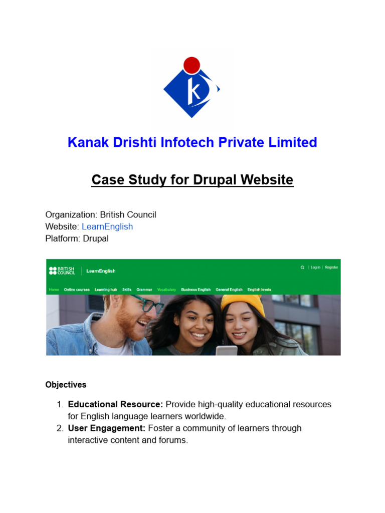 Case Study on web development | Download Free PDF | Drupal | Learning