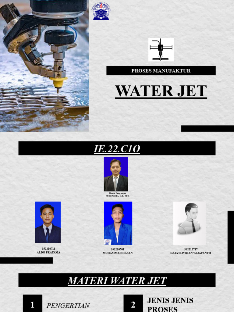 Proses dan Kegunaan Water Jet Cutting | PDF