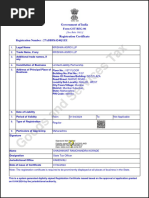 GST Registration Certificate Sample | PDF