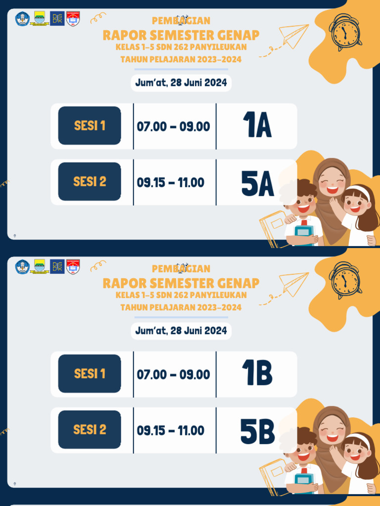 Label Ruangan Pembagian Rapor | PDF