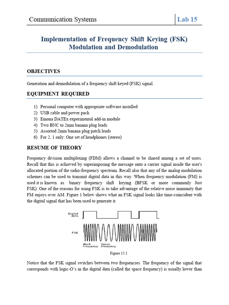 LAB15 | PDF | Modulation | Frequency Modulation