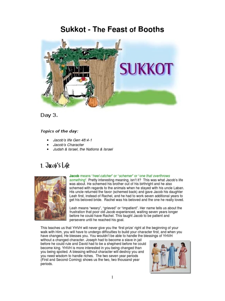 The Feast of Sukkot - Day 3 | PDF | Jacob | Israelites