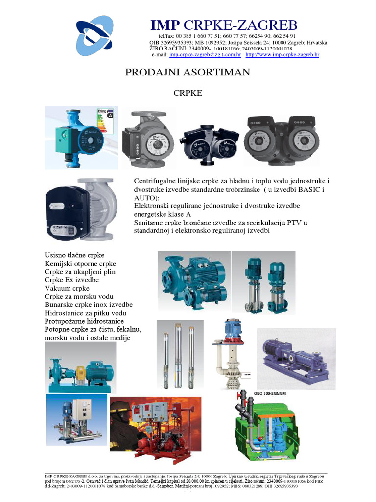 Prodajni Asortiman-Imp Crpke-2014 | PDF