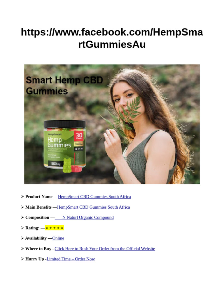 HempSmart CBD Gummies Overview South Africa | PDF | World Wide Web ...