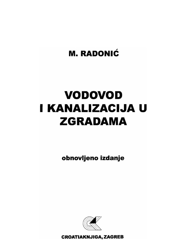 Radonic Vodovodikanalizacijauzgradama | PDF