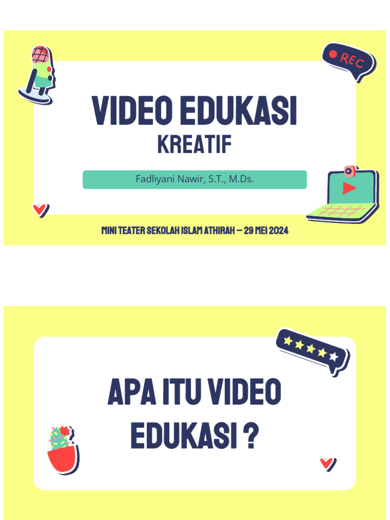 Video Content Edukasi Kreatif | PDF | Karier & Perkembangan