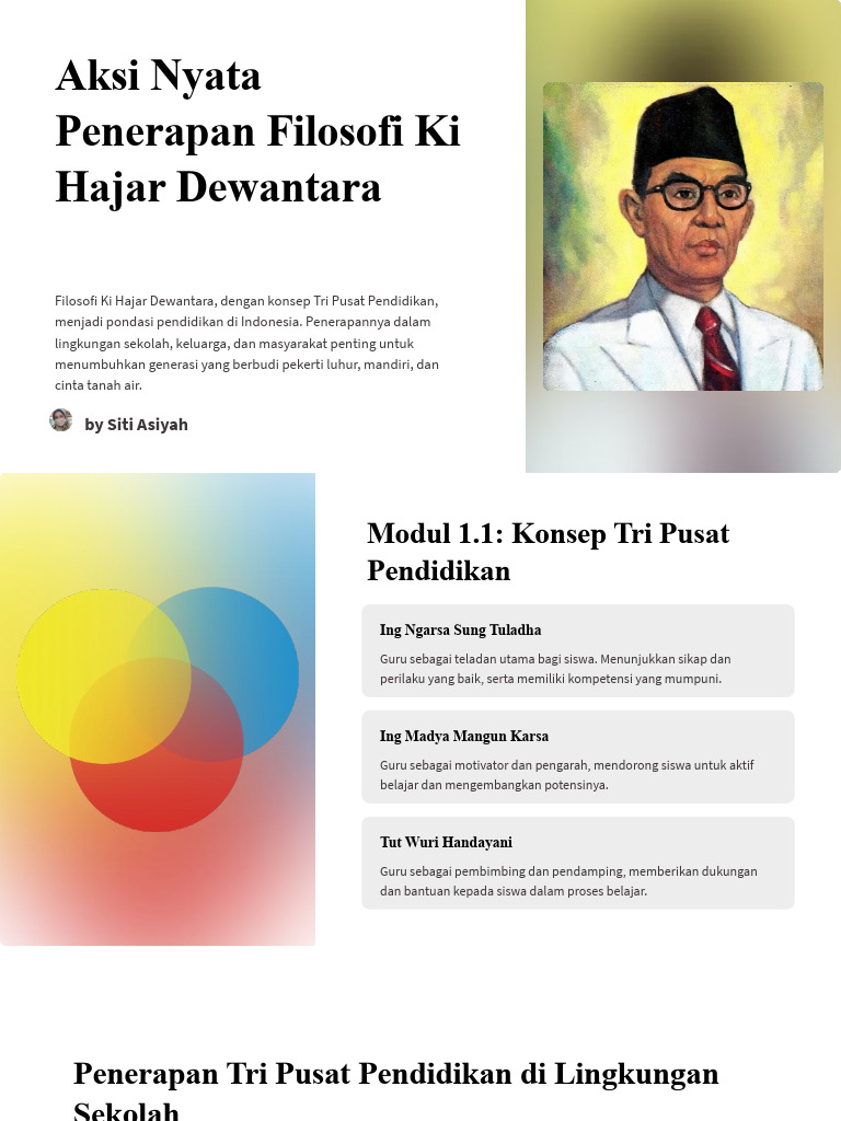 Aksi-Nyata-Penerapan-Filosofi-Ki-Hajar-Dewantara | PDF
