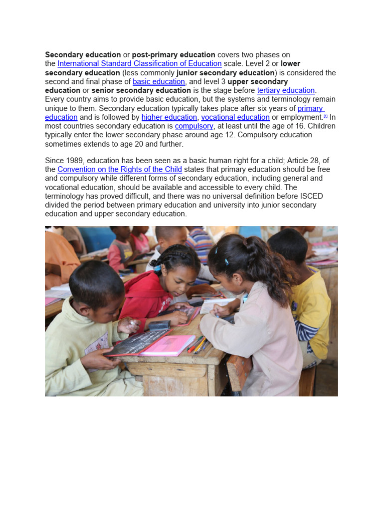 Educational Steps For Developing Countries | PDF