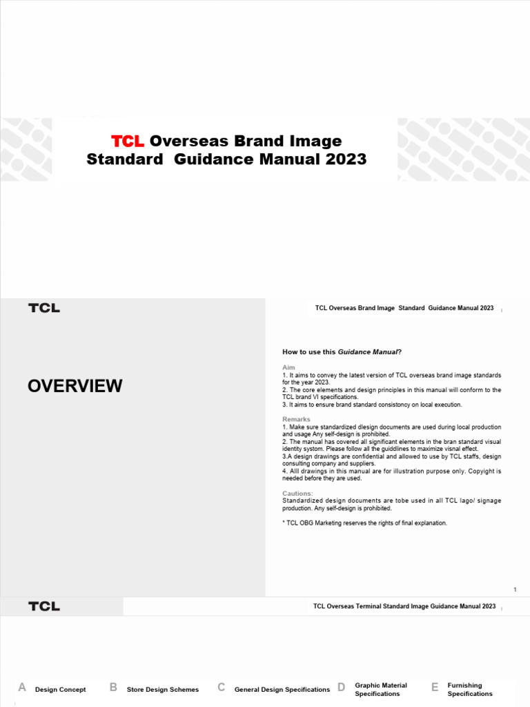 TV-TCL TV Retail Guideline 2023海外终端标准形象指导手册2023.11.02英文 | PDF ...