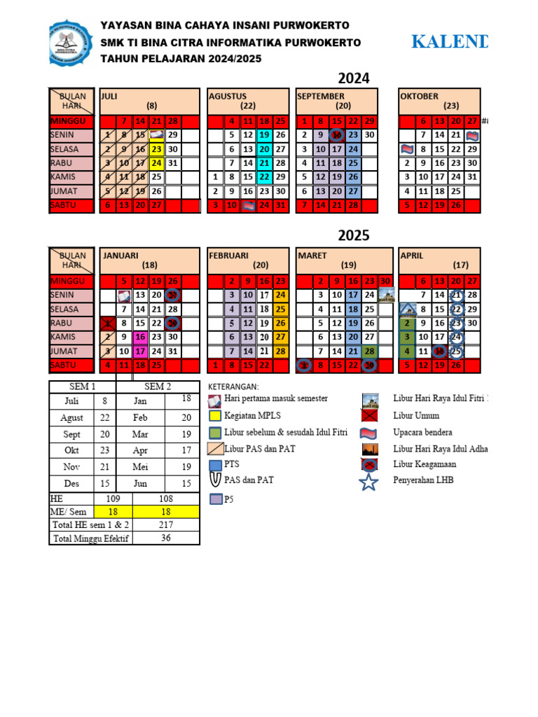 Kaldik 2024-2025 | PDF