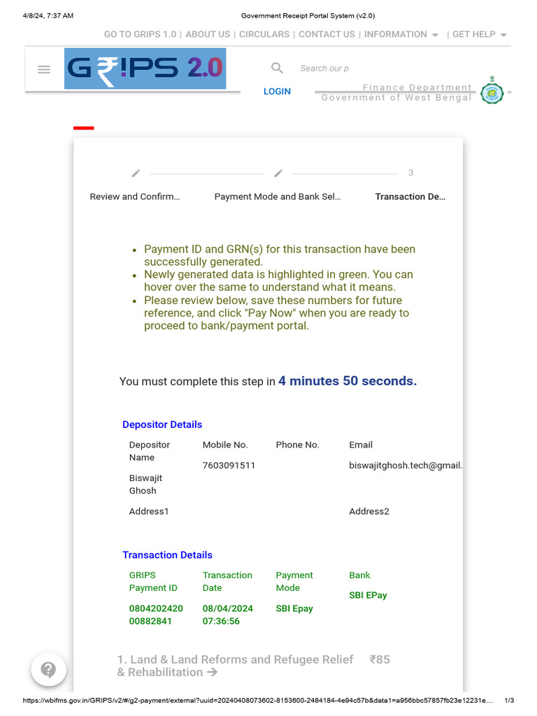 Government Receipt Portal System (v2.0) 2 | PDF | Banks | Credit Card
