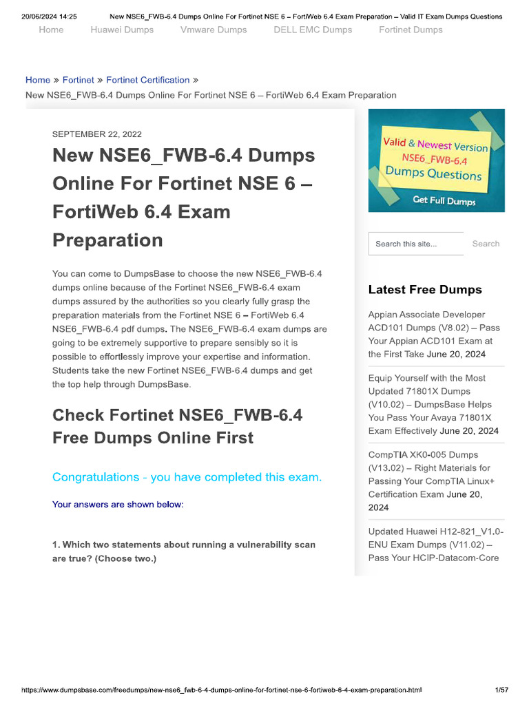 FCP - FortiWeb-1 | PDF