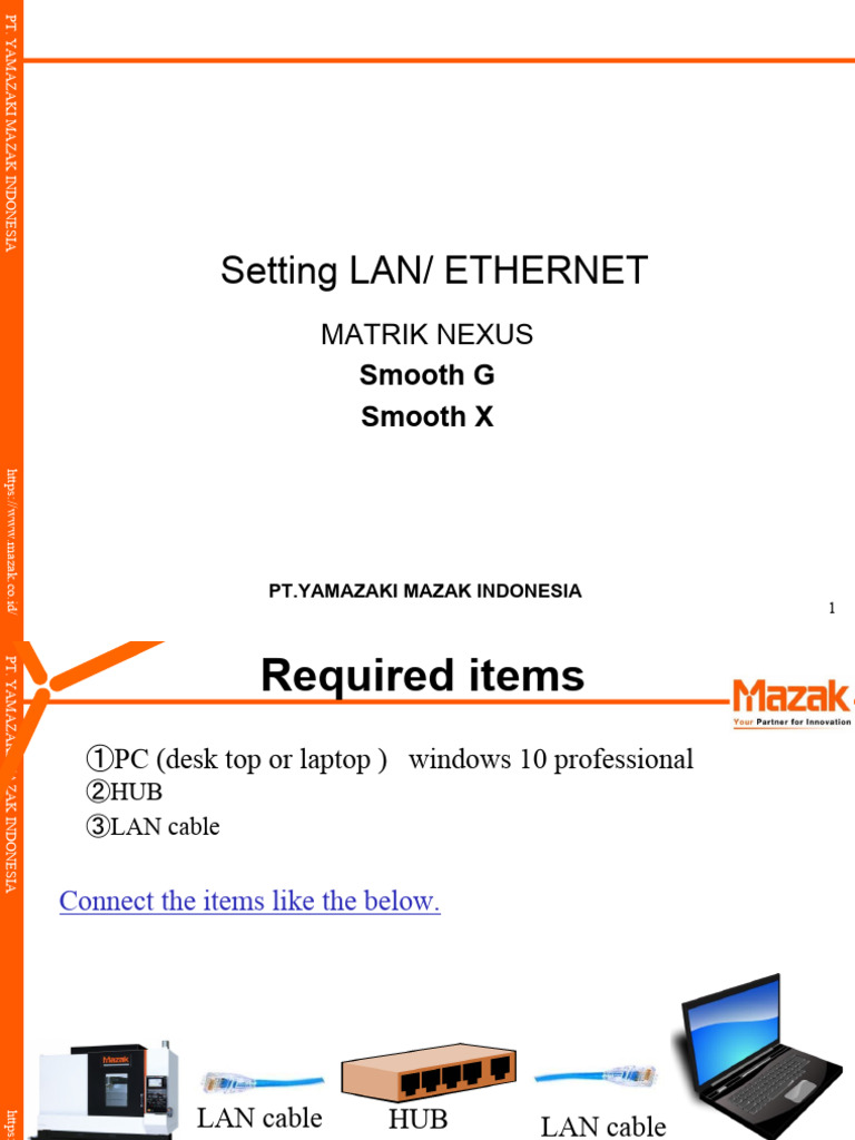 Setting Lan Cable Matriks & Smooth G-Rev | PDF | Local Area Network | Computer Network