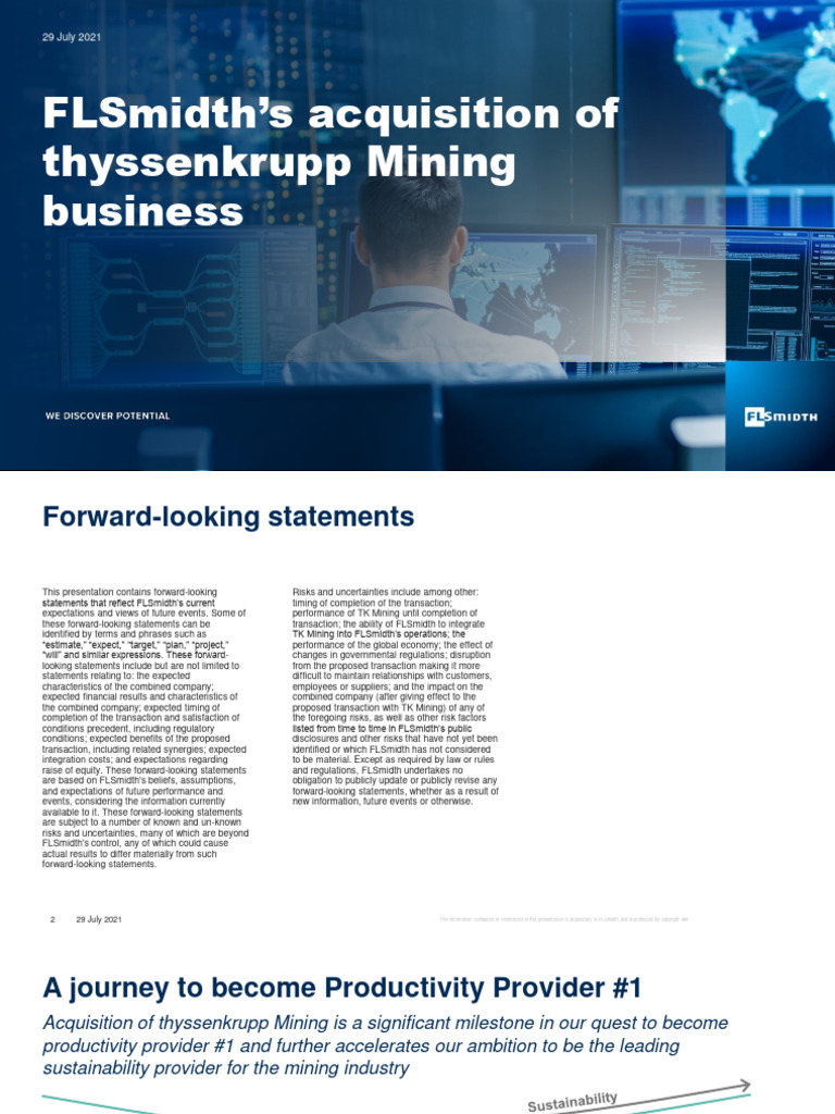 Important Acquisition of TK Mining Investor Presentation | PDF ...