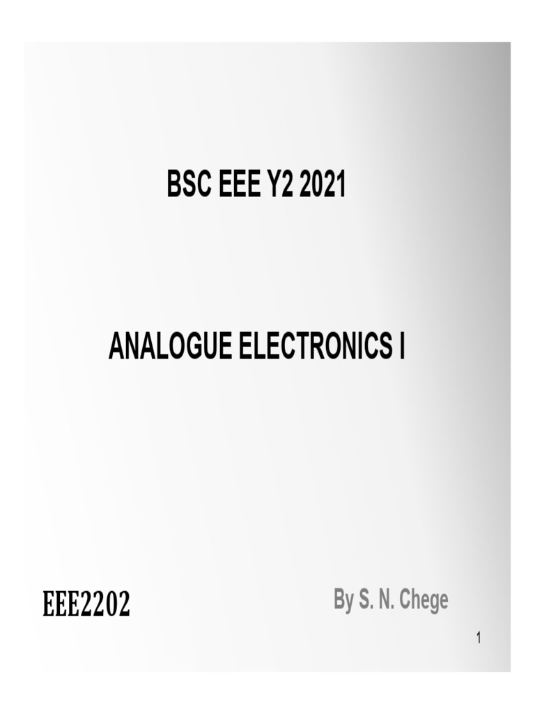 Analogue Electronics Full | PDF | Bipolar Junction Transistor ...